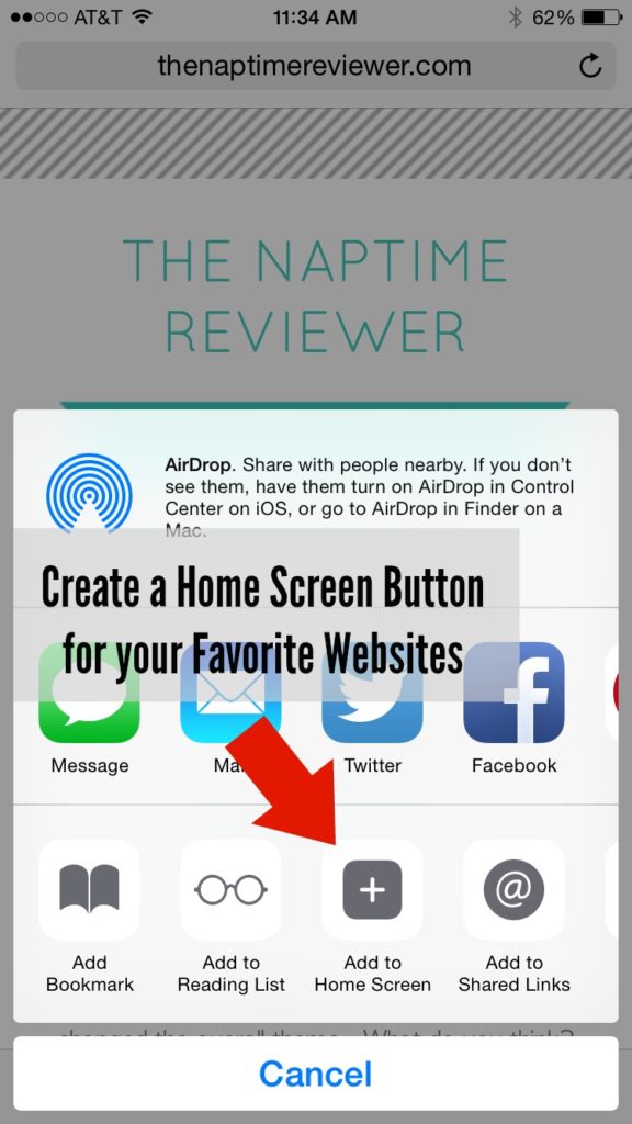 How to Create a Website App Button • The Naptime Reviewer